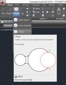 AutoCAD tutorial 06: Circles in AutoCAD