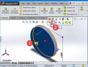 Solidworks Tutorial: Circular Pattern - Tutorial45