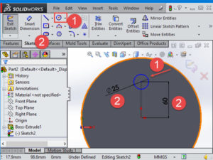 Solidworks Tutorial: Circular Pattern - Tutorial45