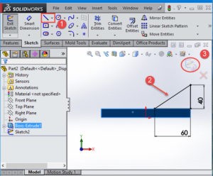 SolidWorks Tutorial: SWEEP - Tutorial45