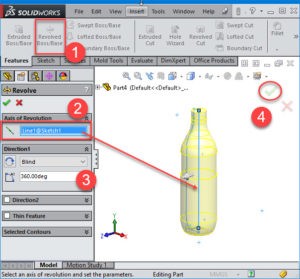 Solidworks Tutorial: How to Draw a Coke Bottle - Tutorial45