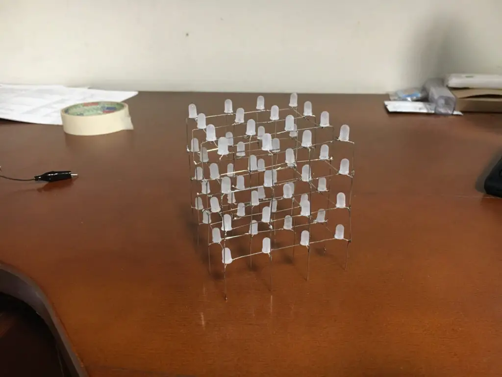 Arduino Projects Led 4x4x4 Led Cube Tutorial45