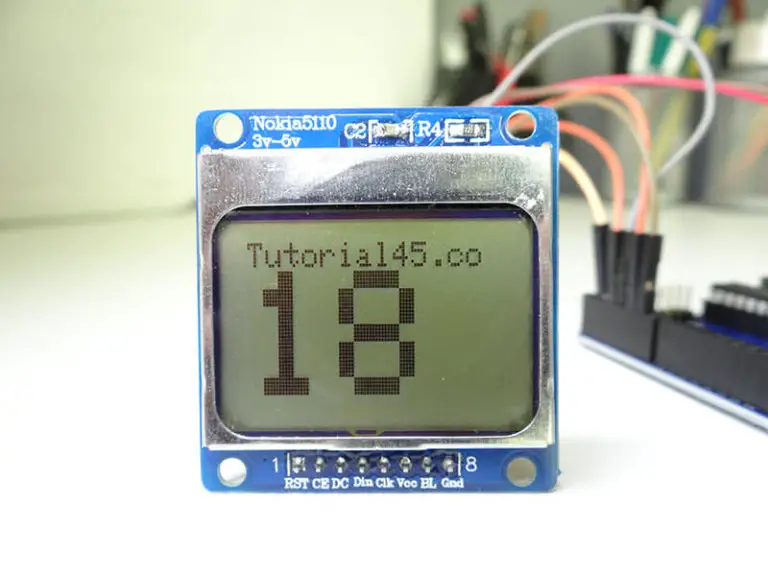 Arduino Count up Timer Using the Nokia 5110 LCD - Tutorial45